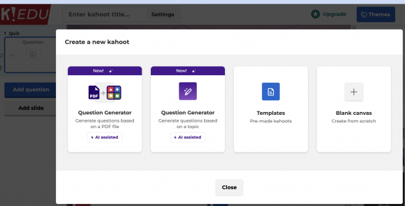 Kahoot EDU - AI-powered features - Higher Ed and Technology: Academics at Chapman